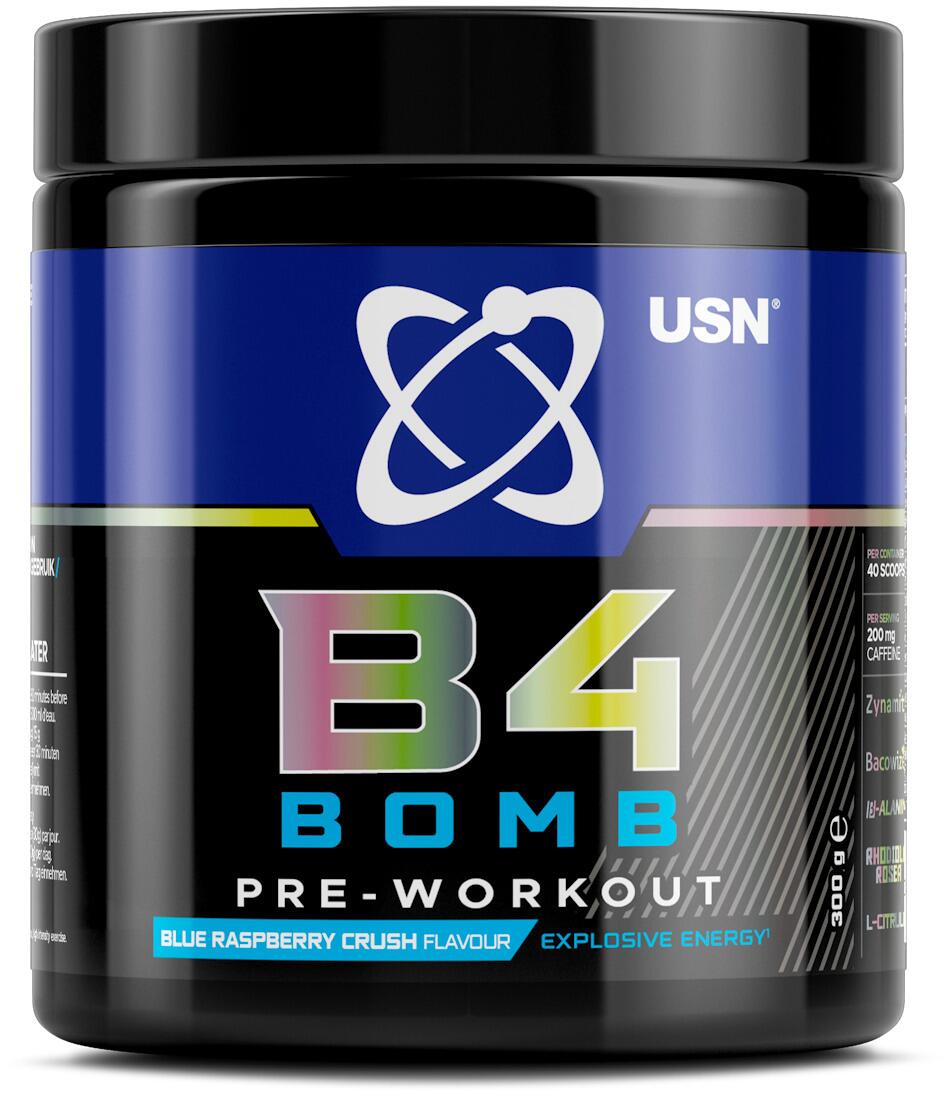USN B4- Bomb, 300 g Dose, Blue Raspberry bei Metasport