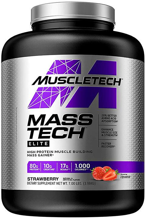 MuscleTech Mass-Tech Elite, 3180 g Dose, Strawberry bei Metasport