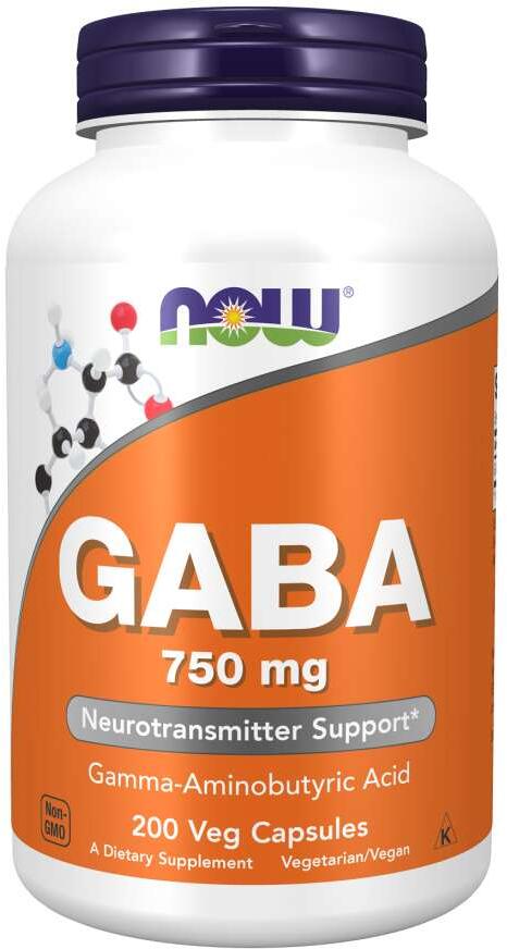 Now Foods Gaba 750 mg, 200 Kapseln bei Metasport