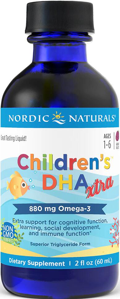Nordic Naturals Children"s DHA Xtra, 60 ml Flasche, Berry Punch bei ...
