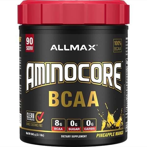 Allmax Nutrition Aminocore BCAA, 945 g Dose, Pineapple Mango bei Metasport