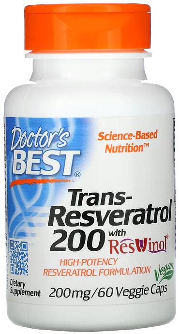 Doctor's Best Trans-Resveratrol with ResVinol, Kapseln bei Metasport