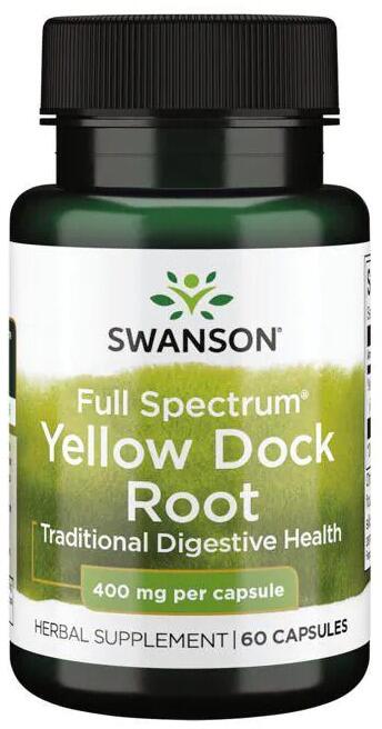Swanson Full Spectrum Yellow Dock Root 400 mg, 60 Kapseln bei Metasport