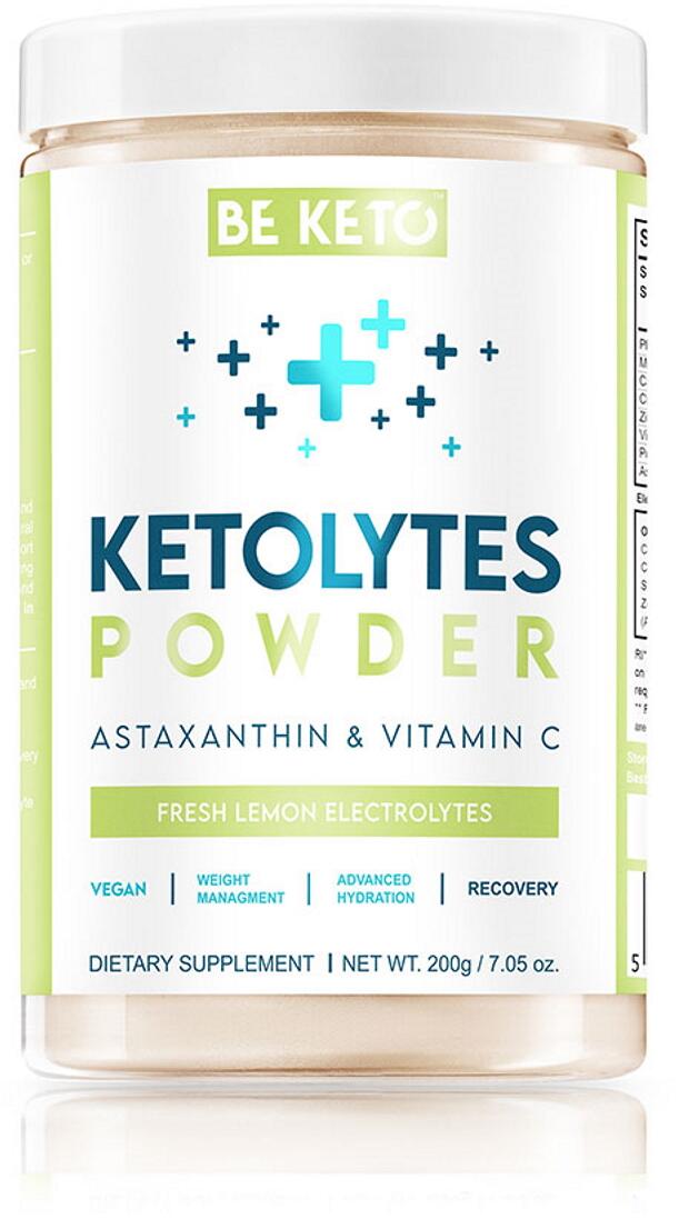 BeKeto Ketolytes Powder, 200 g Dose, Fresh Lemon bei Metasport