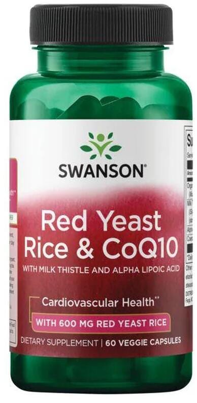 Swanson Red Yeast Rice 600 mg & CoQ10, 60 Kapseln bei Metasport