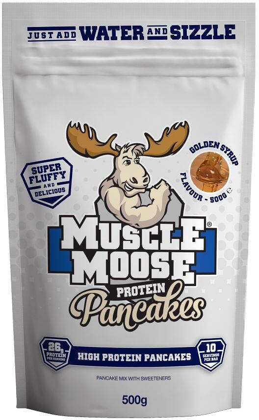 Muscle Moose Protein Pancakes, 500 g Beutel, Golden Syrup bei Metasport
