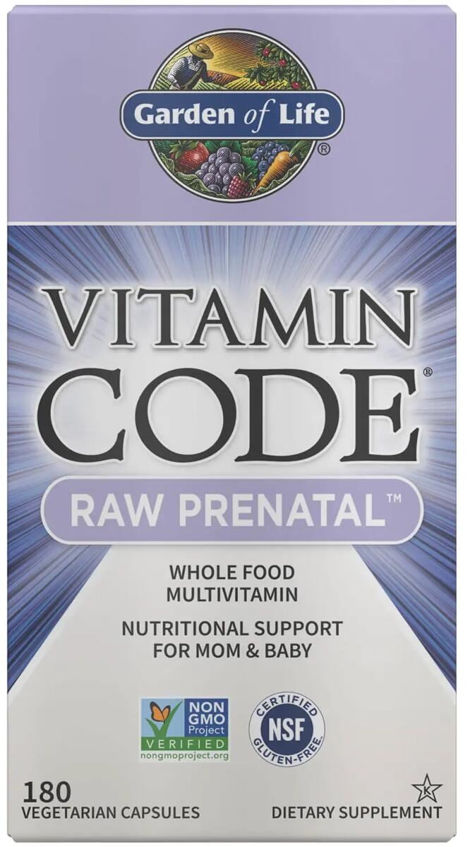 Garden of Life Vitamin Code RAW Prenatal, 180 Kapseln bei Metasport