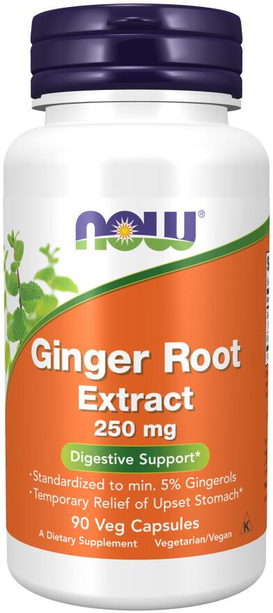 Now Foods Ginger Root Extract 250 mg, 90 Kapseln bei Metasport