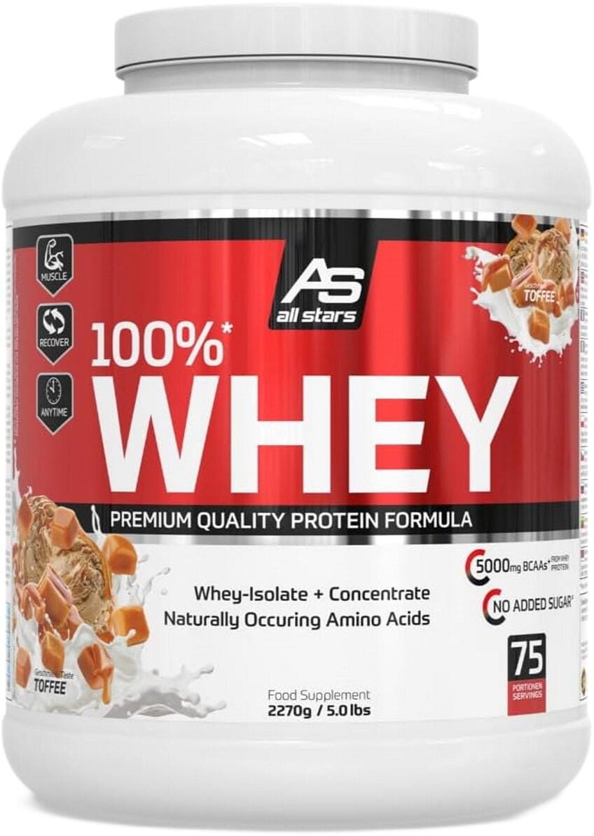 All Stars 100% Whey Protein, 2270 g Dose bei Metasport