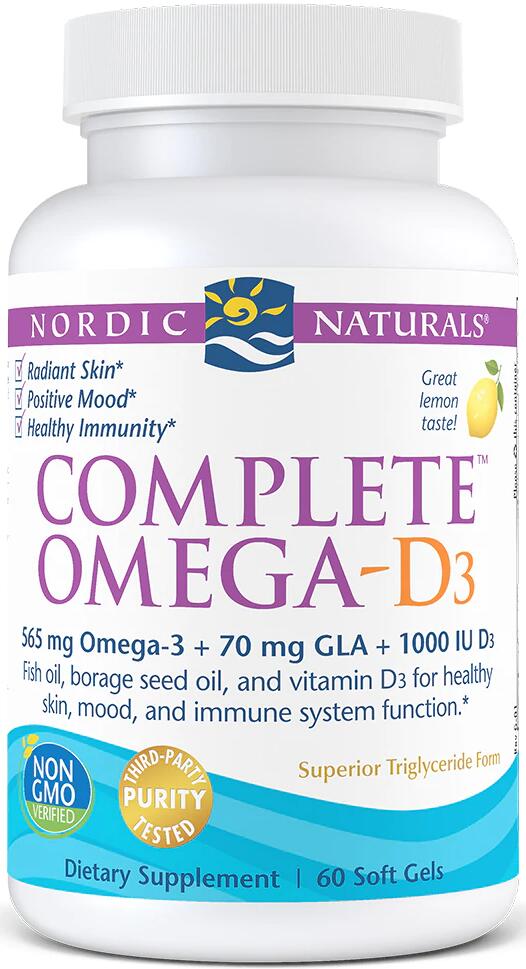 Nordic Naturals Complete Omega-D3, 60 Softgels, Lemon bei Metasport