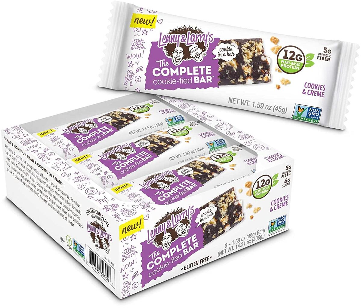 Lenny & Larry"s The Complete Cookie-fied Bar, 9 x 45 g Riegel, Cookies ...